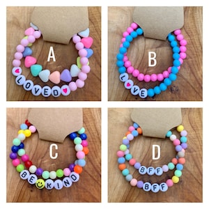 Positive Affirmation Word Bracelet Sets for Teens and Adults, Focus ...