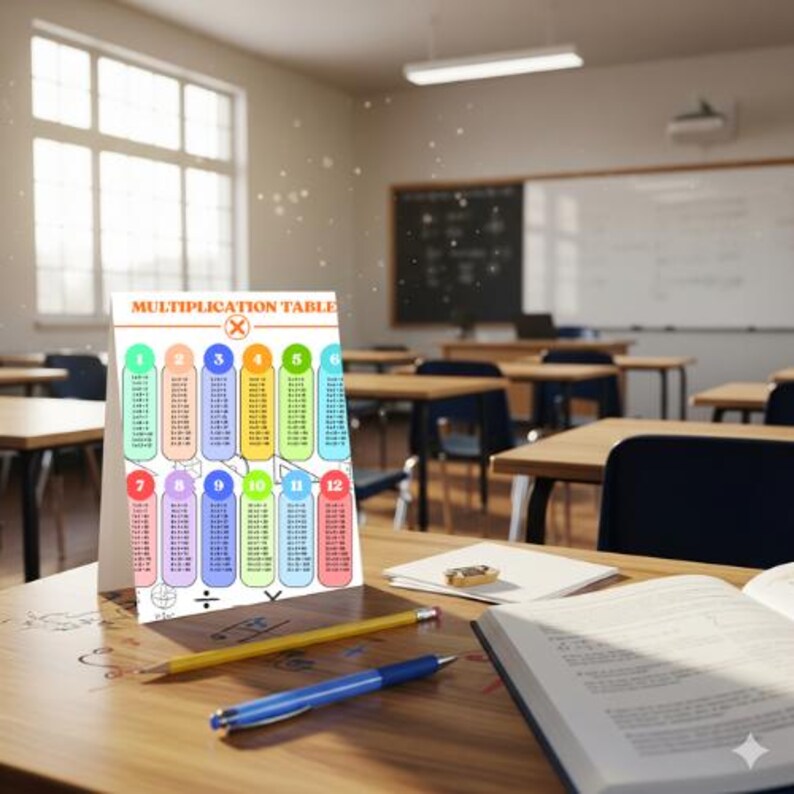 Multiplication Math Poster | Educational Classroom Decor | Kids Math ...