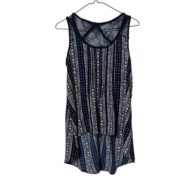 Navy Lace Tank Top - Etsy
