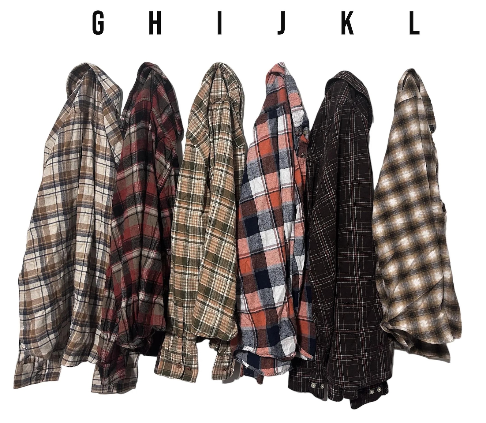PICK ONE: Rustic Fall Colored Flannel Shirts | Choose Your Favorite ...