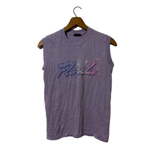 1980’s Vintage Florida Spring Break Beach SURF Vacation Sleeveless T ...