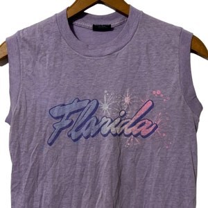 1980’s Vintage Florida Spring Break Beach SURF Vacation Sleeveless T ...