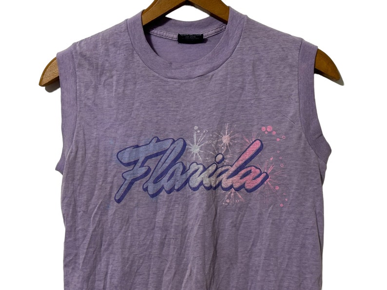 1980’s Vintage Florida Spring Break Beach SURF Vacation Sleeveless T ...
