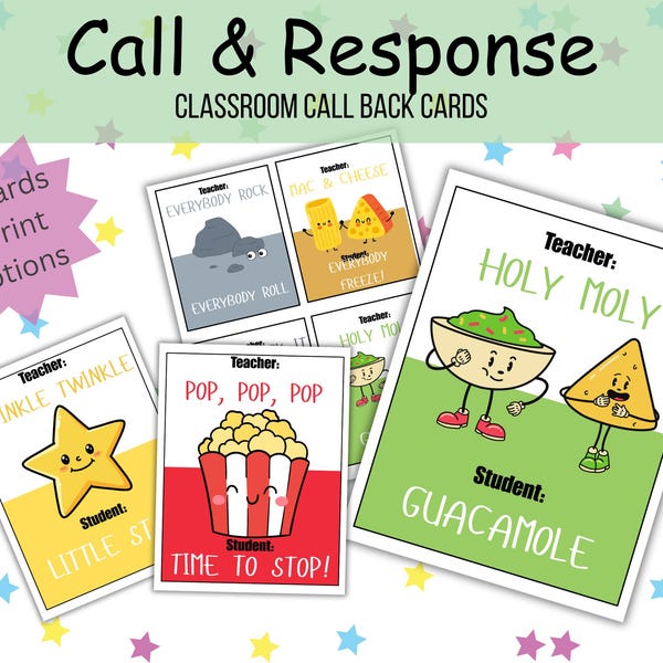 2345 Abcd Response Cards - Etsy Canada