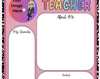 Editable Meet the Teacher Flyer | Canva Template | Back to School ...