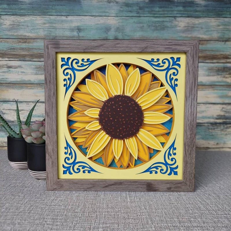 Flower Shadow Box - Etsy