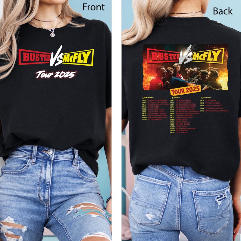 Busted Vs Mcfly Merch - Etsy UK