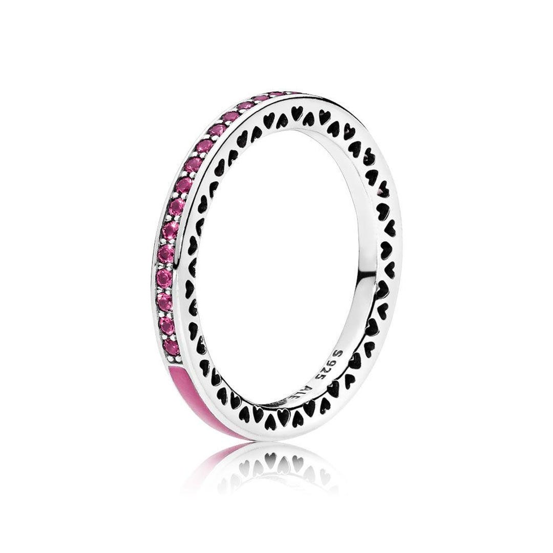 Pandora Ring RADIANT Hearts ORCHID MULTIPLE Sizes - Etsy