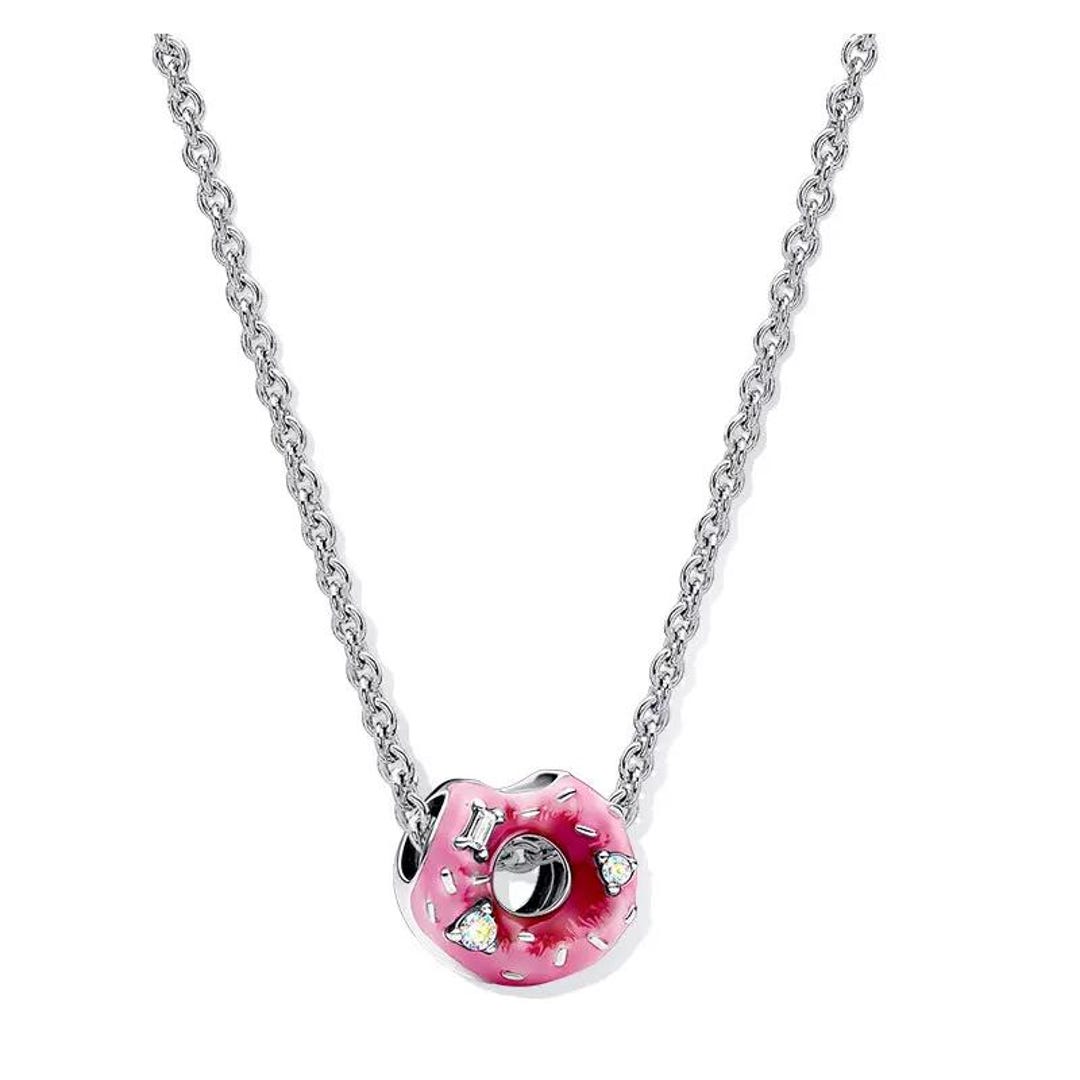 Pandora a Bite Surprise Skewer Decorated Donut Charm Necklace Set -45cm ...