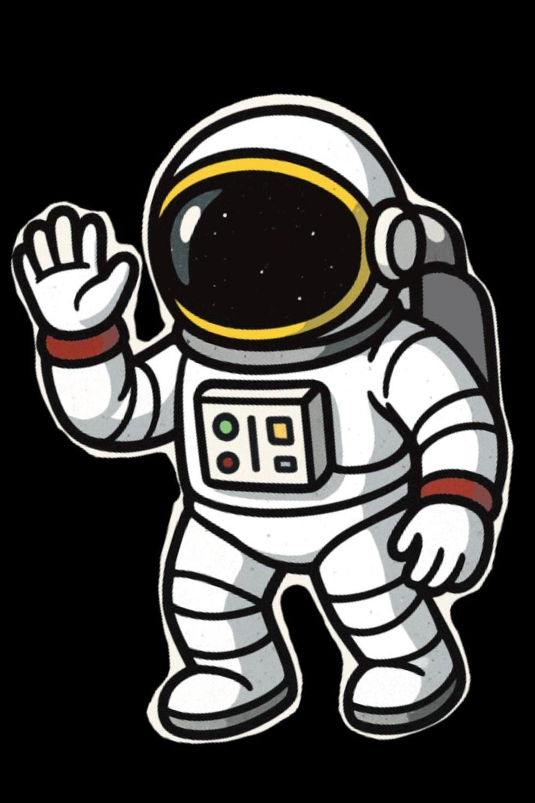 Astronaut Vinyl Sticker - Etsy