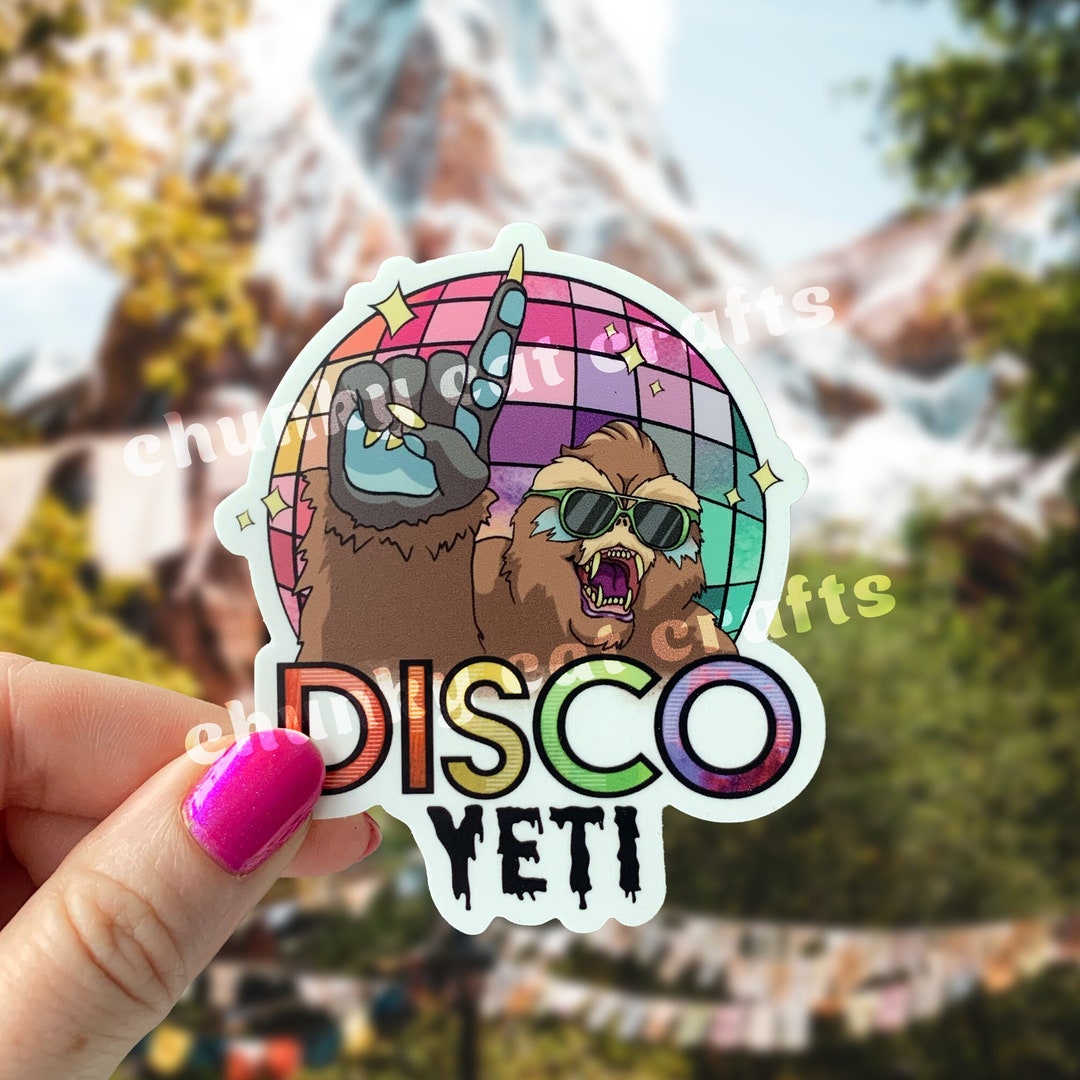 Disco Yeti: Expedition Everest Sticker Animal Kingdom Sticker - Etsy