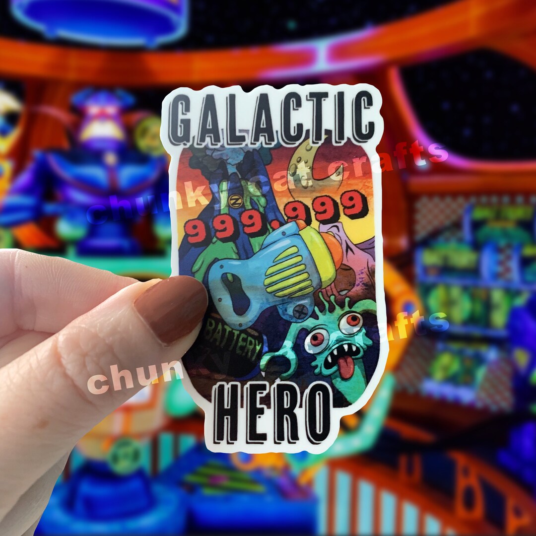 Galactic Hero Sticker | Buzz Lightyear Space Ranger Spin - Etsy