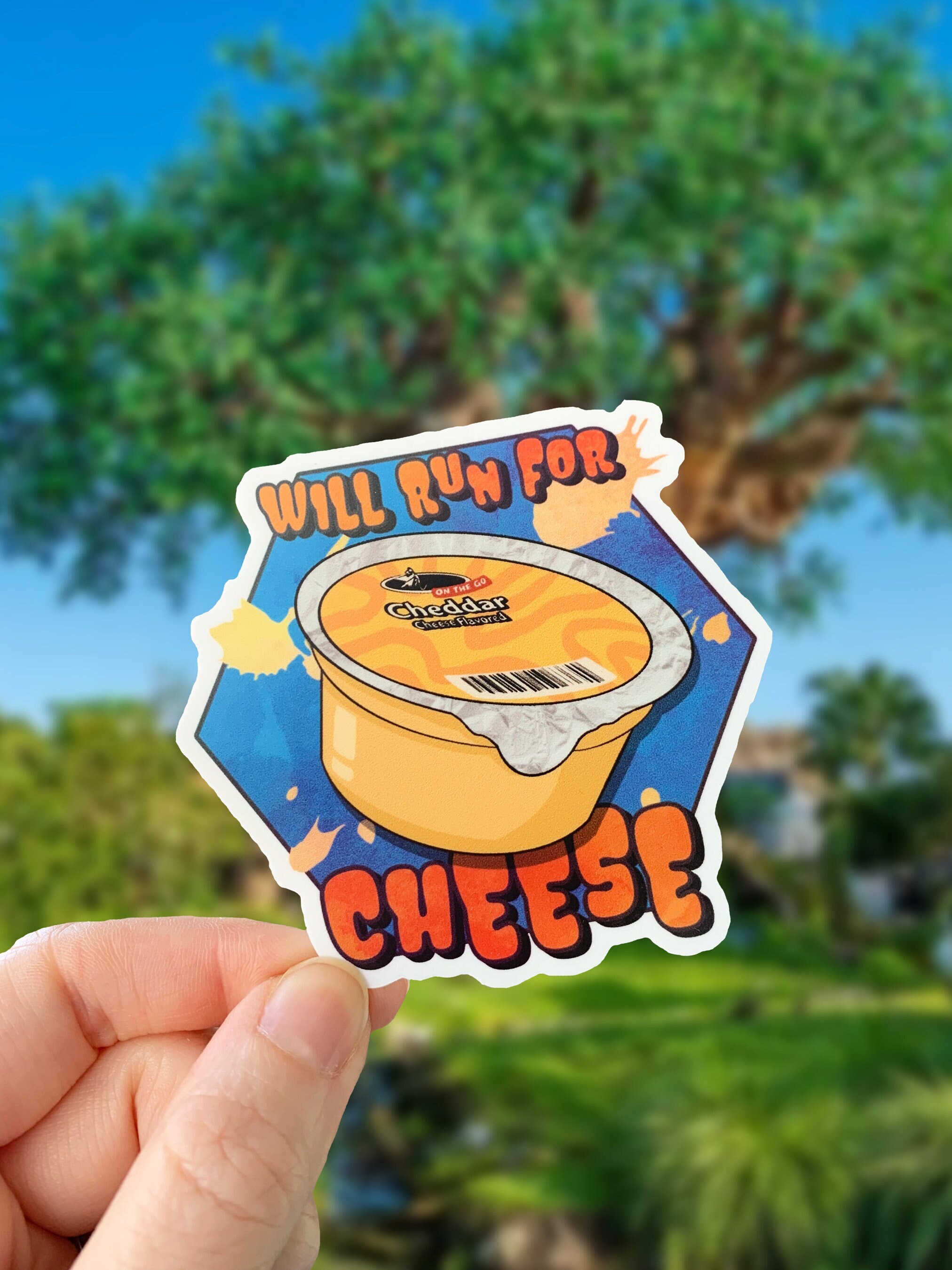 Will Run for Cheese Rundisney Sticker - Etsy