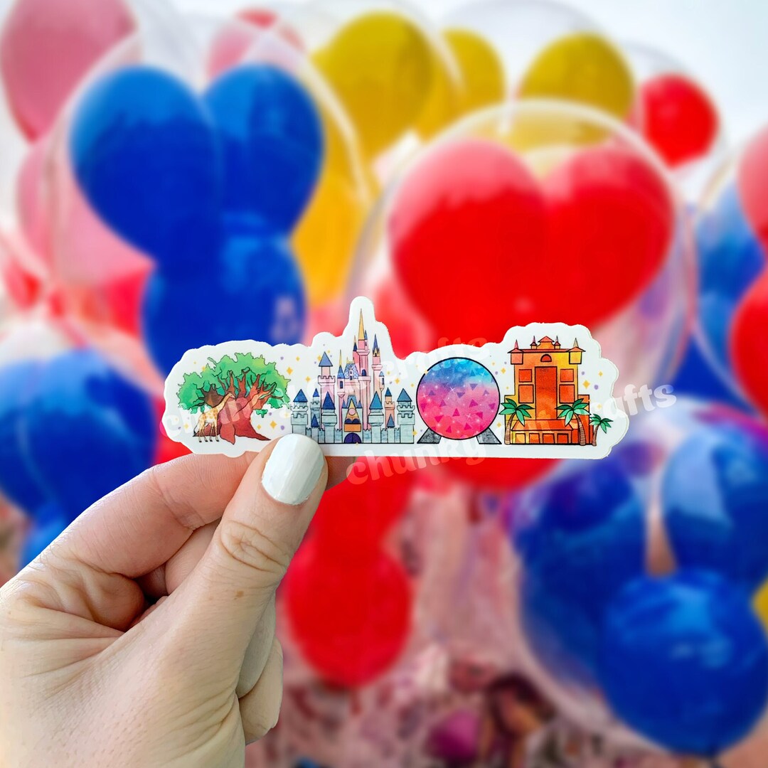 Disney World Parks Sticker - 4 Parks Icon - Etsy