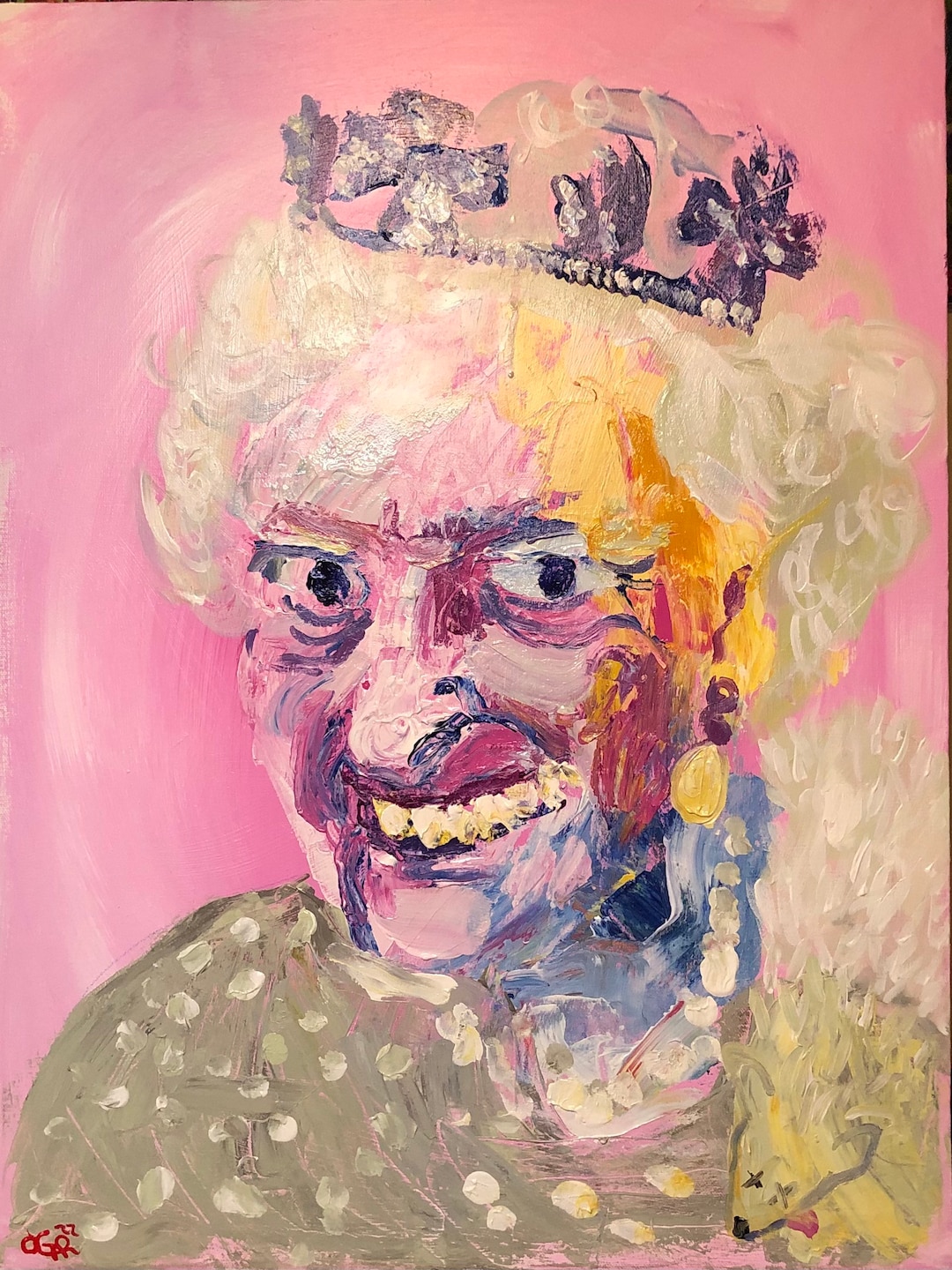 The Queen - 18x24 Original Portrait Painting - Etsy