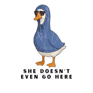 Silly Goose - Mean Girls - She Doesn’t Even Go Here - PNG - Use With ...
