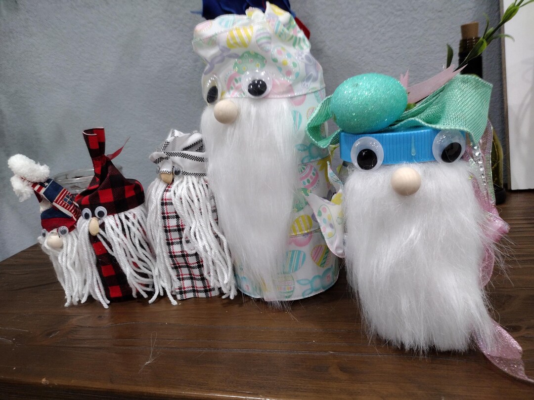 Quirky Goofy-eyed Gnomes: Seasonal Display, Fits 10" Tall - Etsy