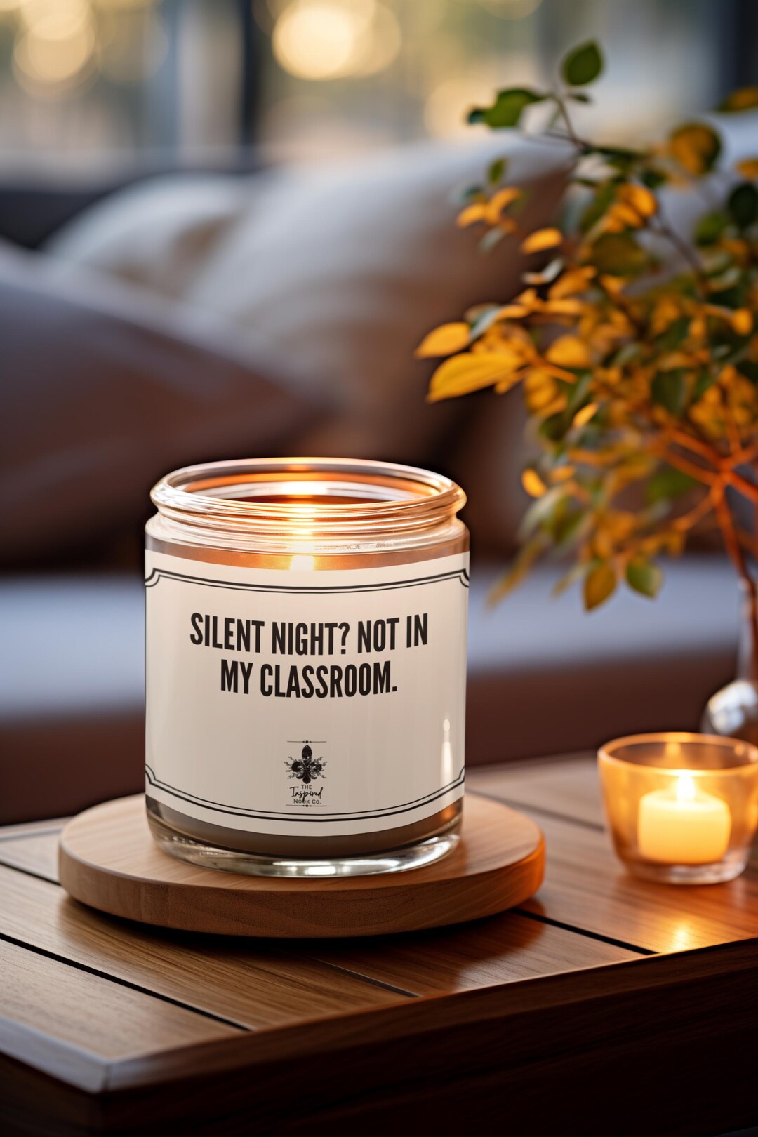Silent Night Classroom Candle, Scented Soy Candle, Teacher Gift ...