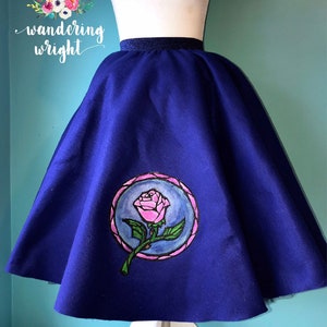 Magical Rose-batb-disneybound-dapper Day-novelty Circle Skirt - Etsy