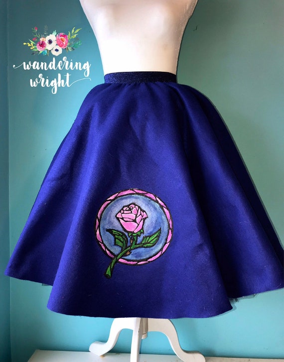 Magical Rose-batb-disneybound-dapper Day-novelty Circle Skirt - Etsy