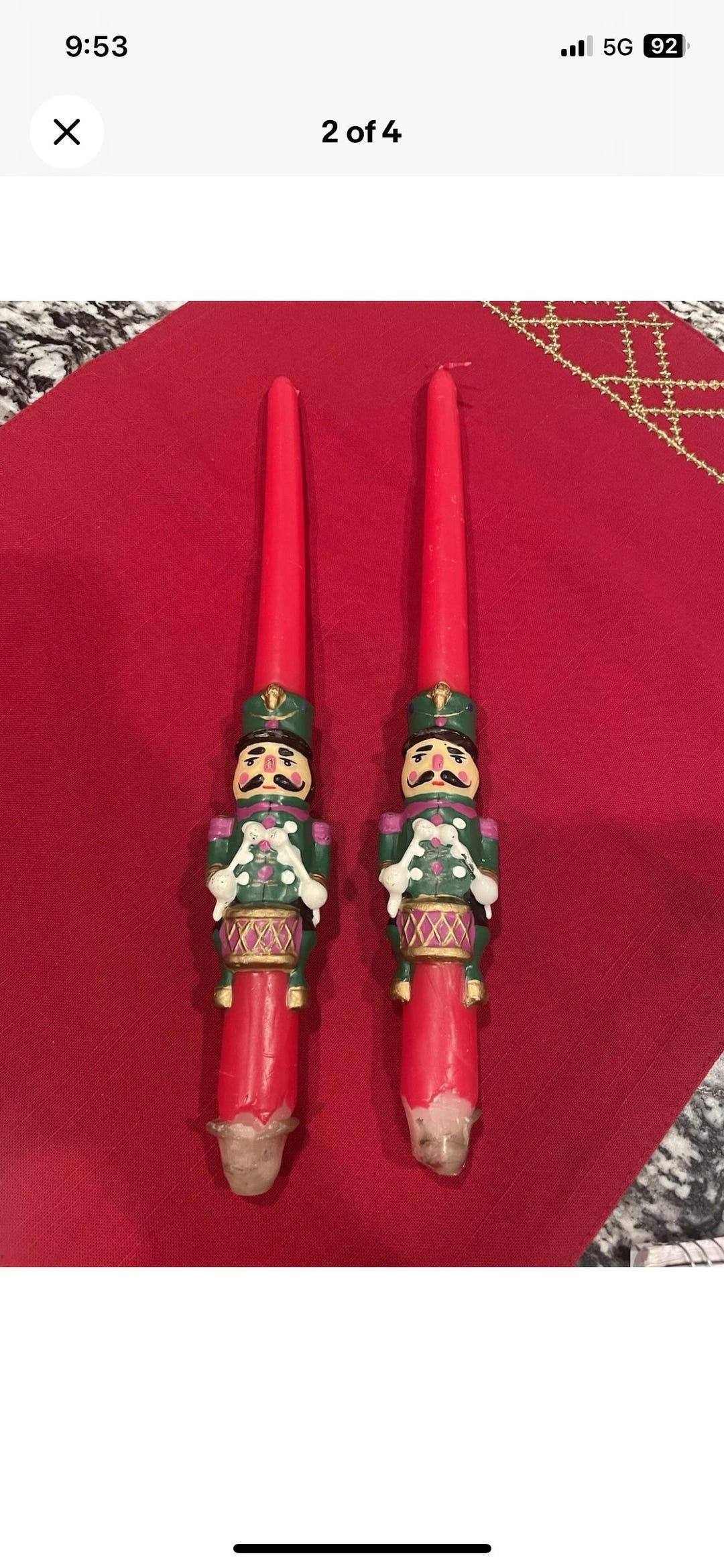 Vintage Nutcracker Soldier Candle Sticks, Carved Christmas Decor, Pair ...