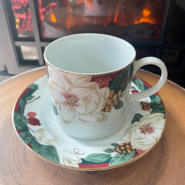 Magnolia Cup Saucer - Etsy