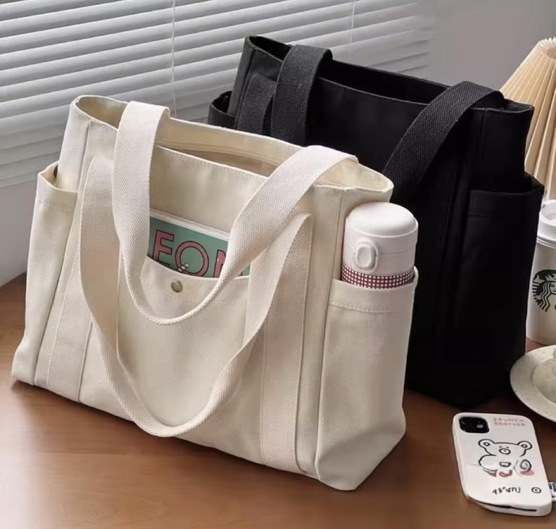 Canvas Tote Bag, Shopping Bags for Women - Etsy