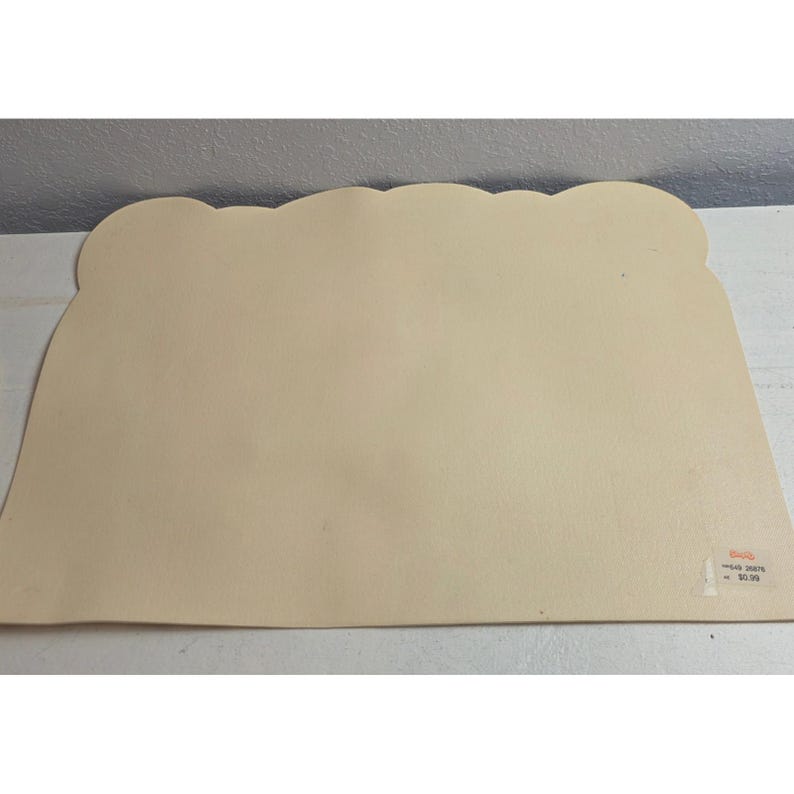 Vintage Christmas Village Scene Vinyl Placemats Santa Sleigh Holiday ...