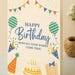 Colorful Birthday Card With Balloons and Confetti (digital Download) - Etsy