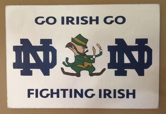 Go Irish Go Replica Sign 19 x 28 In Distressed | Etsy