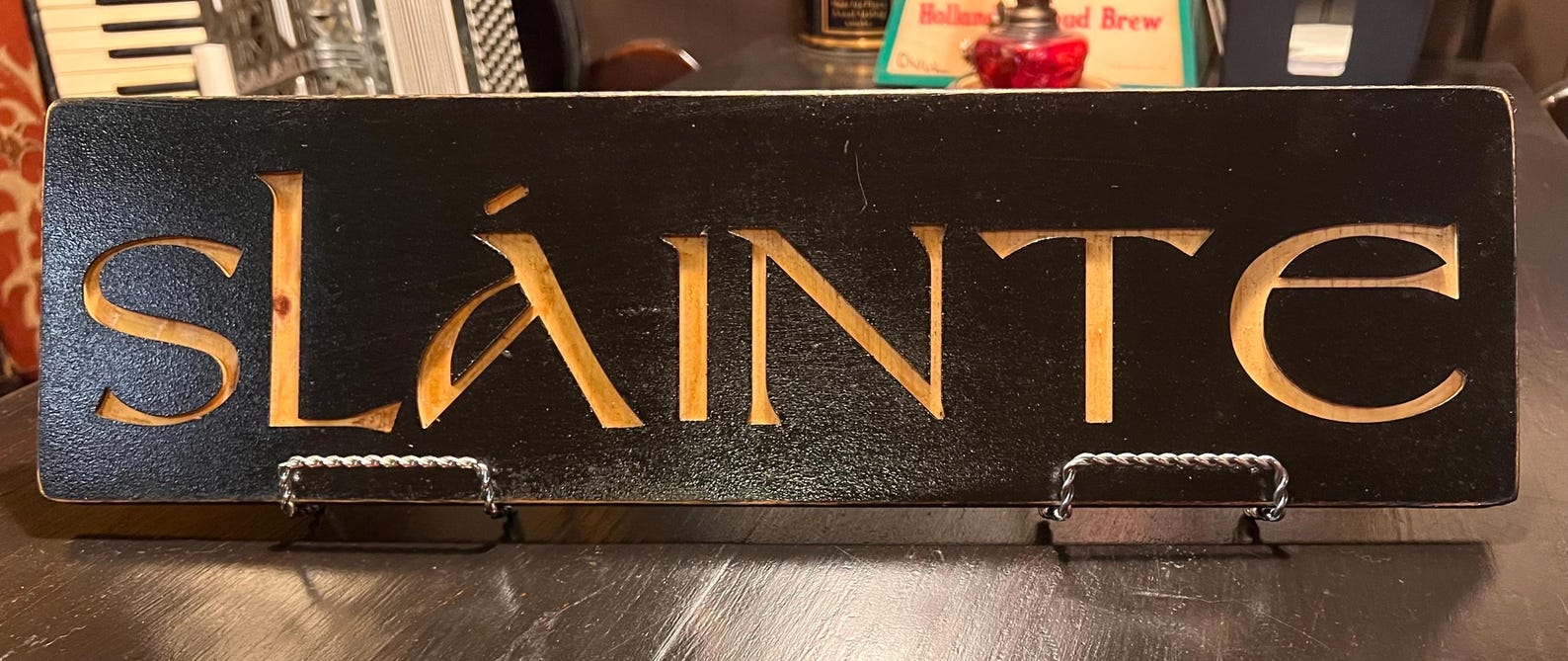 Slainte Irish CNC Cut Sign Blk (distressed Finish) FREE SHIPPING - Etsy