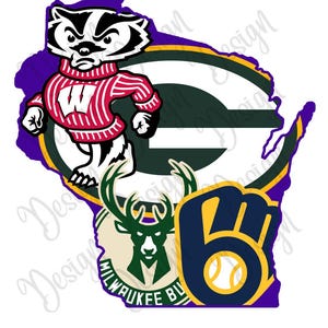 Wisconsin Sports Teams PNG Clipart: Transparent Background (digital ...