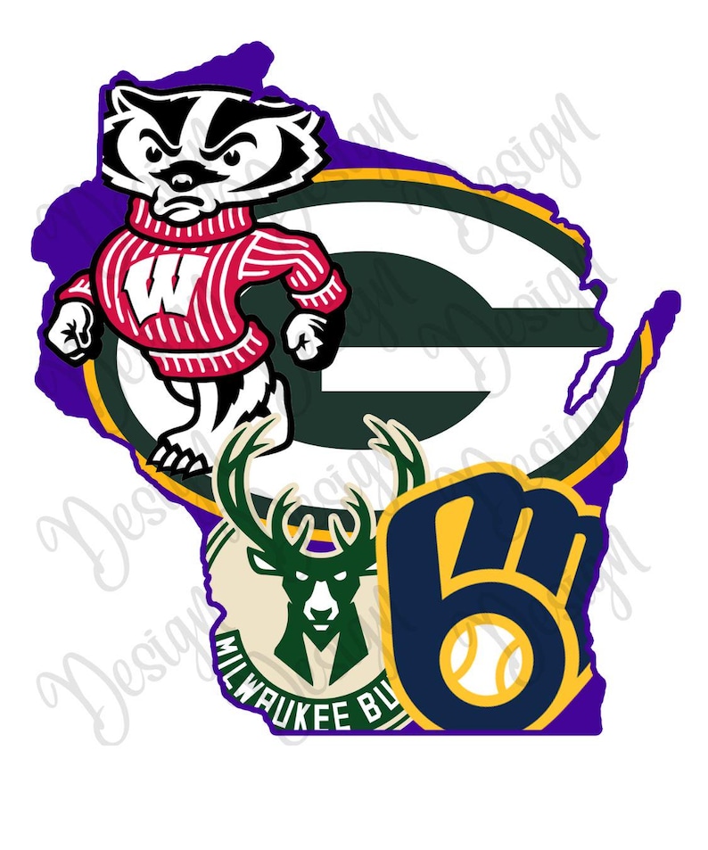 Wisconsin Sports Teams PNG Clipart: Transparent Background (digital ...