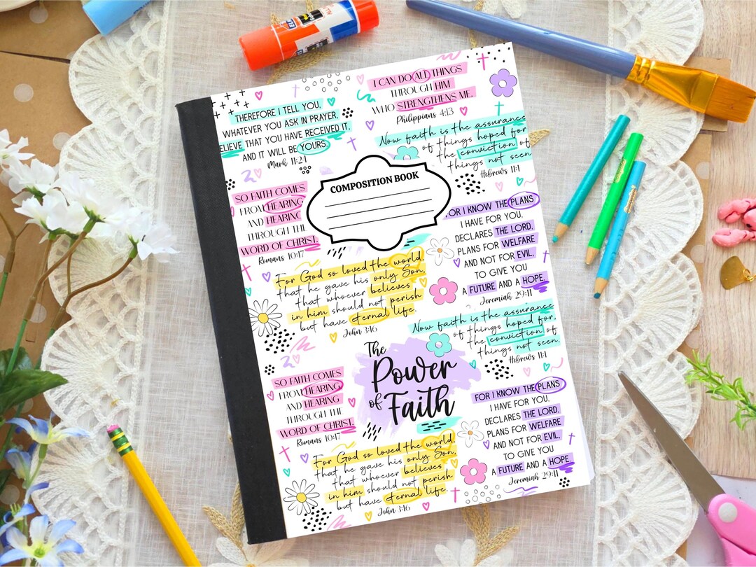 Composition Notebook Cover Digital File | Composition Book PNG - Etsy