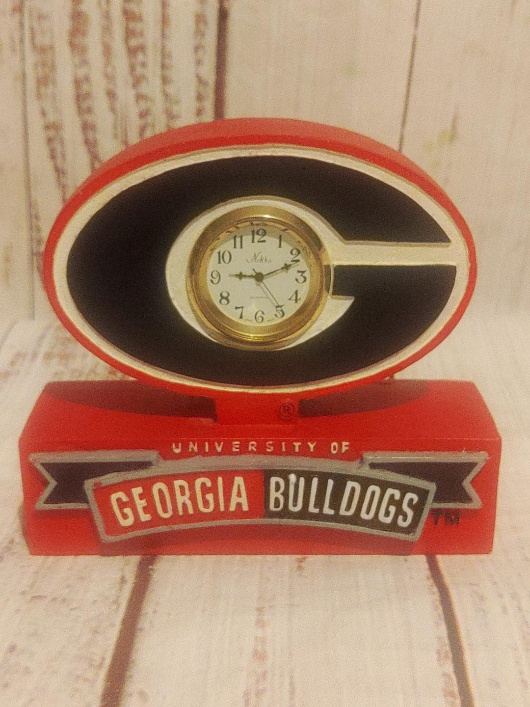 Vintage University of Georgia How About Them Dogs Desk Clock - Etsy