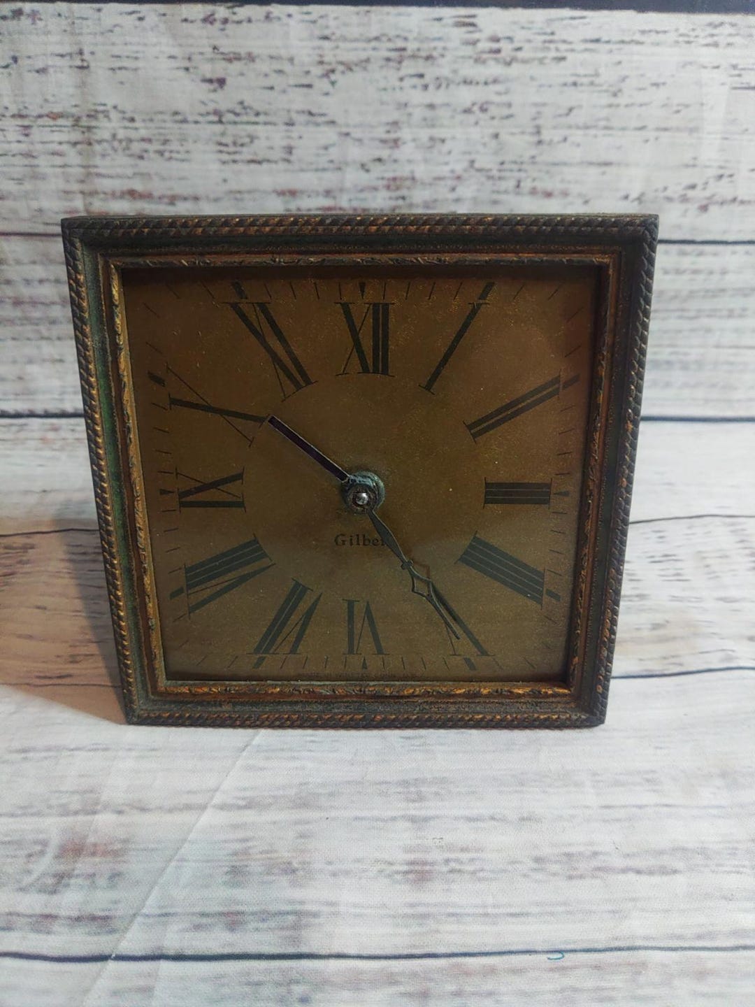 Vintage Gilbert Windup Desk Clock (repaired No Glass?) - Etsy