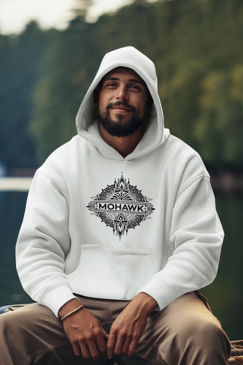 Mohawk Hoodie, Indigenous Pride Sweatshirt, Native Warrior Graphic ...