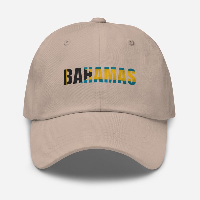 Bahamas Flag Colors Baseball Cap | Caribbean Vacation Hat - Etsy