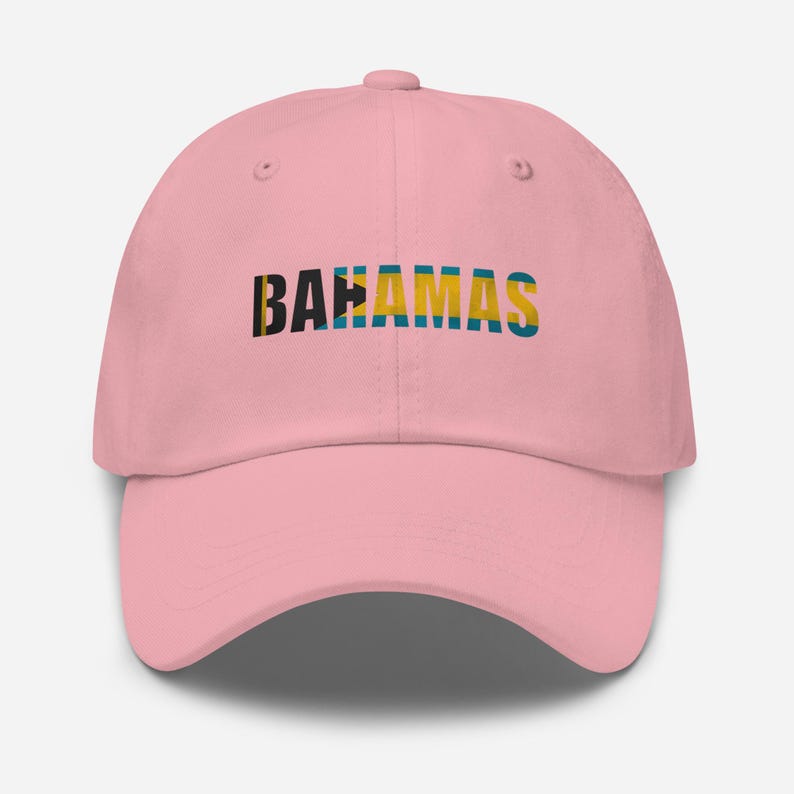Bahamas Flag Colors Baseball Cap | Caribbean Vacation Hat - Etsy