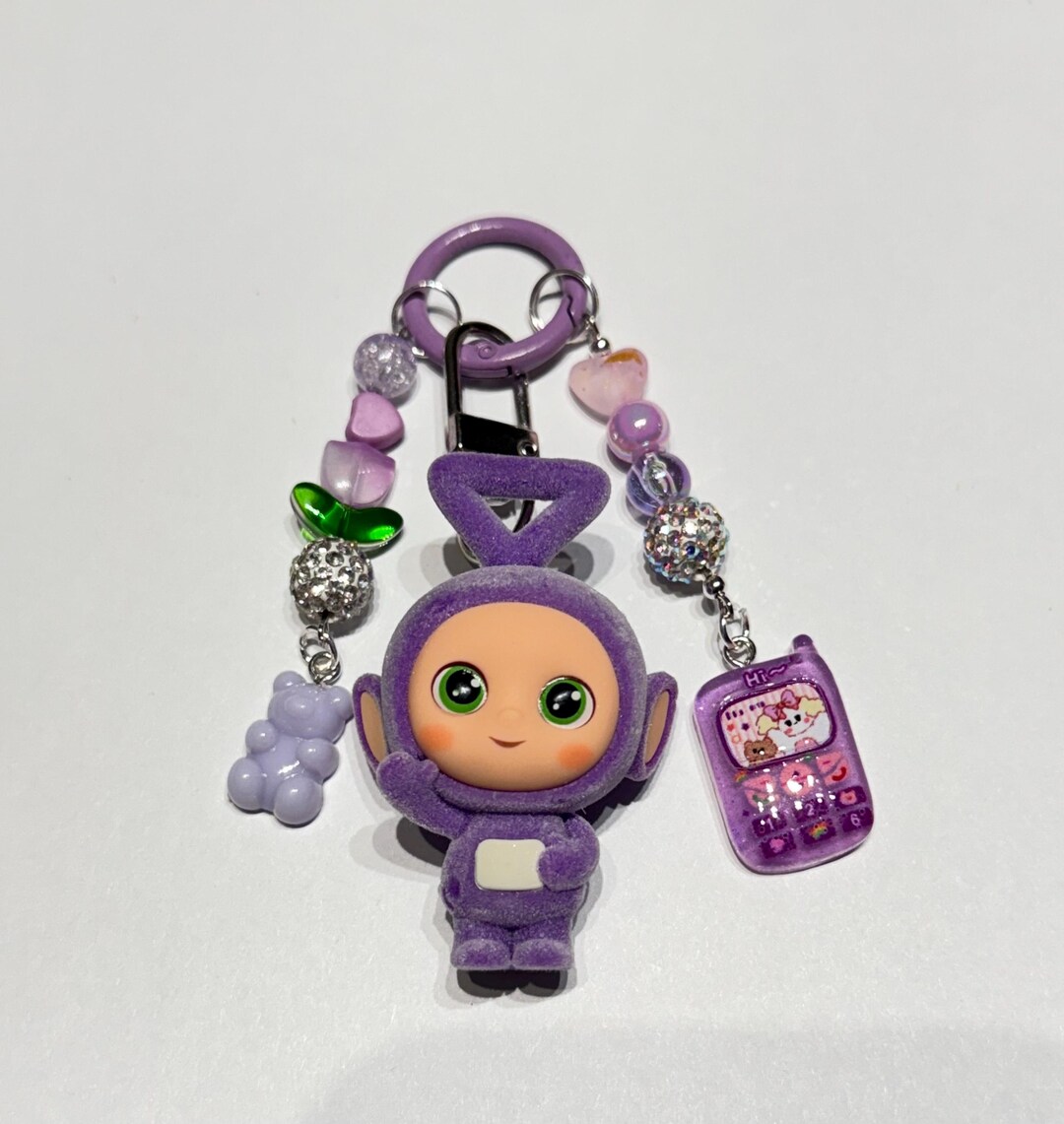 Handmade Teletubbies Keychain | Tinky Winky - Etsy