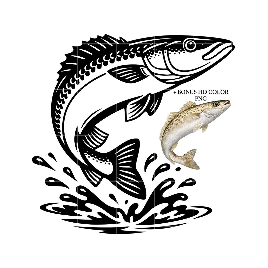King George Whiting Fish Clipart SVG | Laser Cut Fish Vector | CNC ...