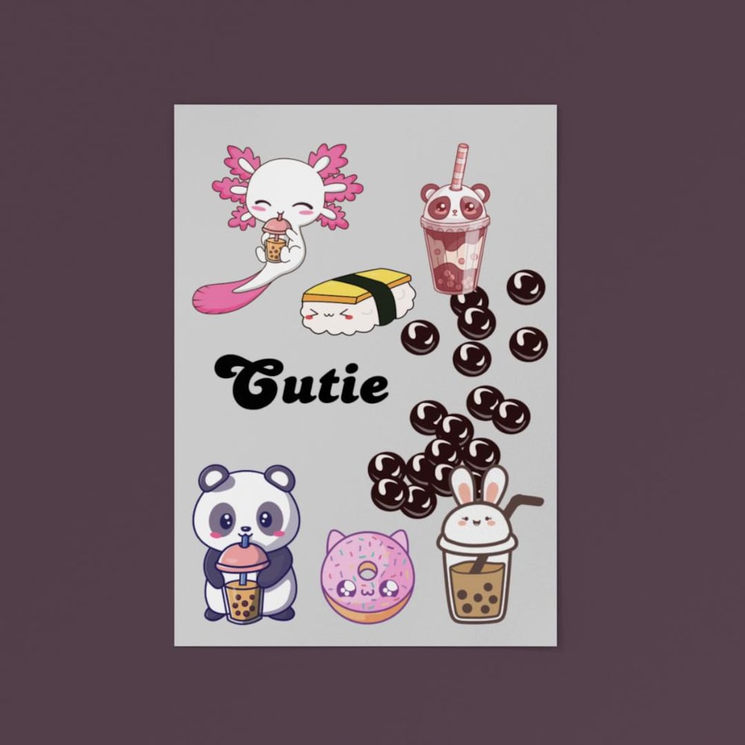 Boba Tea Poster - Etsy