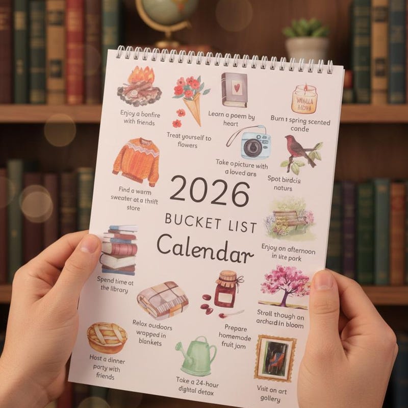 2026 Bucket List Calendars - Etsy