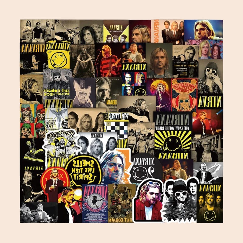 Guitar Sticker Nirvana - Etsy