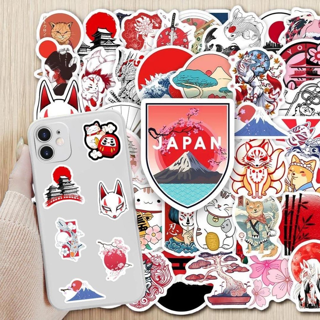50PCS Japanese Cartoon Stickers – Fantasy Vinyl Decals for Laptops ...