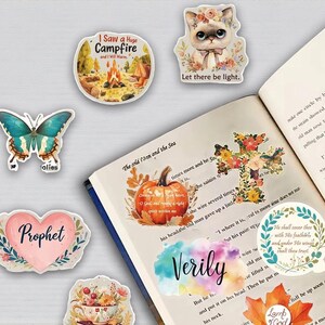 50PCS Bible Verse Stickers - Christian Faith Scrapbook, Planner, Laptop ...