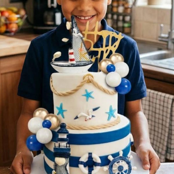 Nautical Cake Topper - Etsy UK