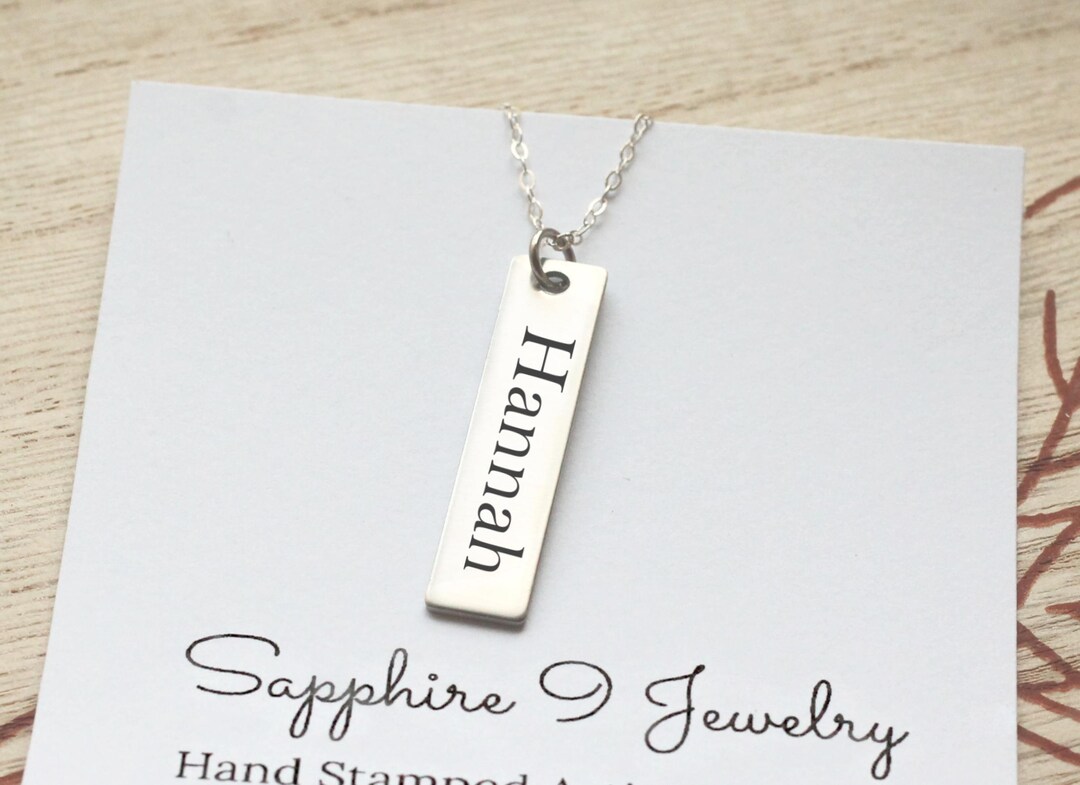 Custom Name Tag Necklace : Personalized Name Tag Necklace - Etsy