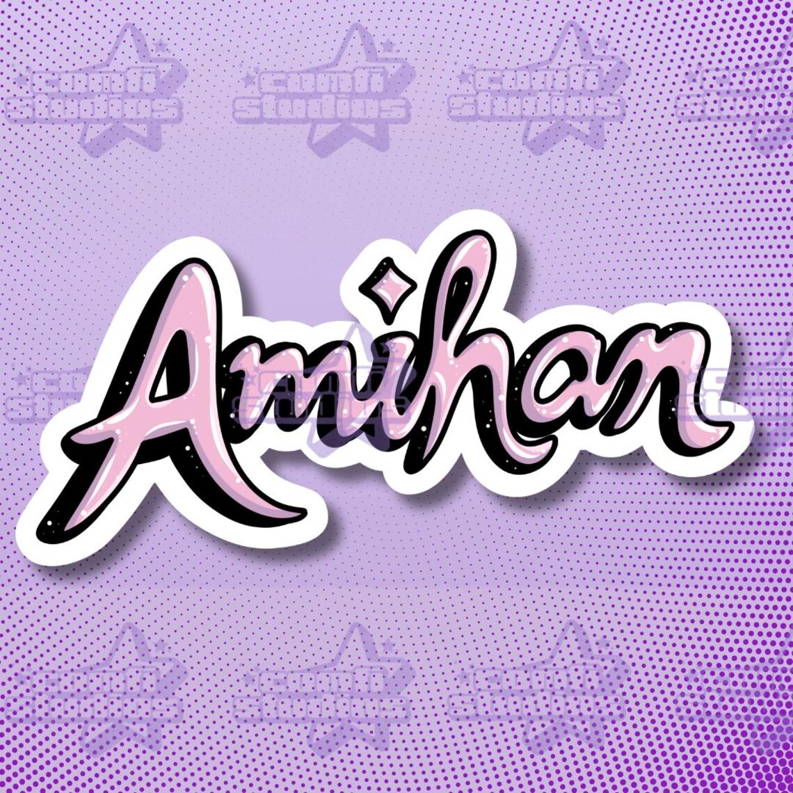 Custom Hand Drawn Name Cards - Cuttable Personalized Name Card; DIGITAL ...