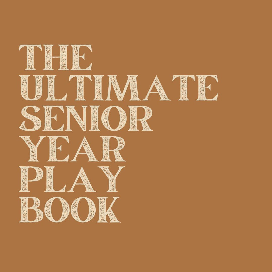 Senior Year Playbook | 8-part College & Career Prep Bundle - Etsy